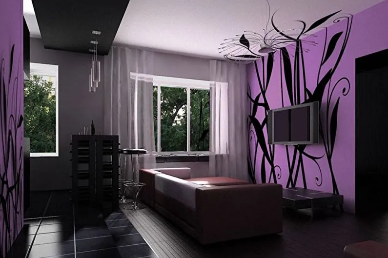 Цвета, которые сочетаются с фиолетовым: 75 идей для интерьеров (фото) – «StroyLab» – портал о ...
