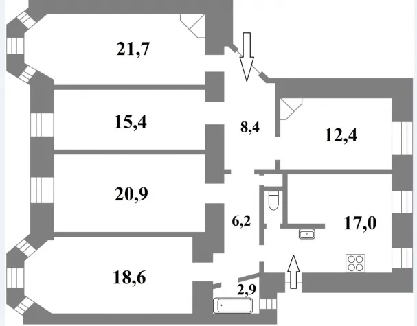 Планировка 5 комнатной квартиры – 45 фото для просмотра. – «StroyLab» – портал о строительстве и ...