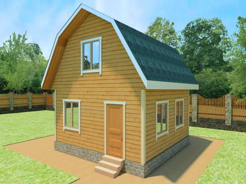 Проект дачного дома 5 на 6 с мансардой: планировка и 74 фотографии – «StroyLab» – портал о ...