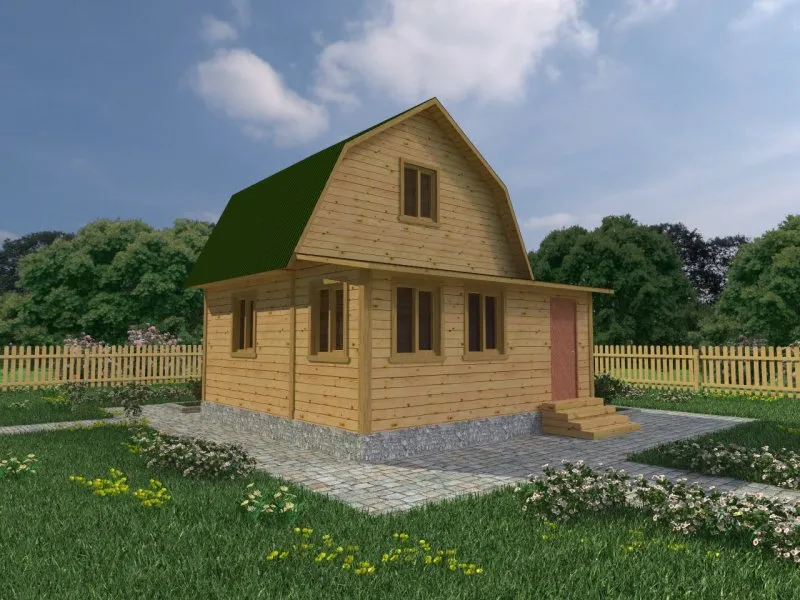 Проект дачного дома 5 на 6 с мансардой: планировка и 74 фотографии – «StroyLab» – портал о ...